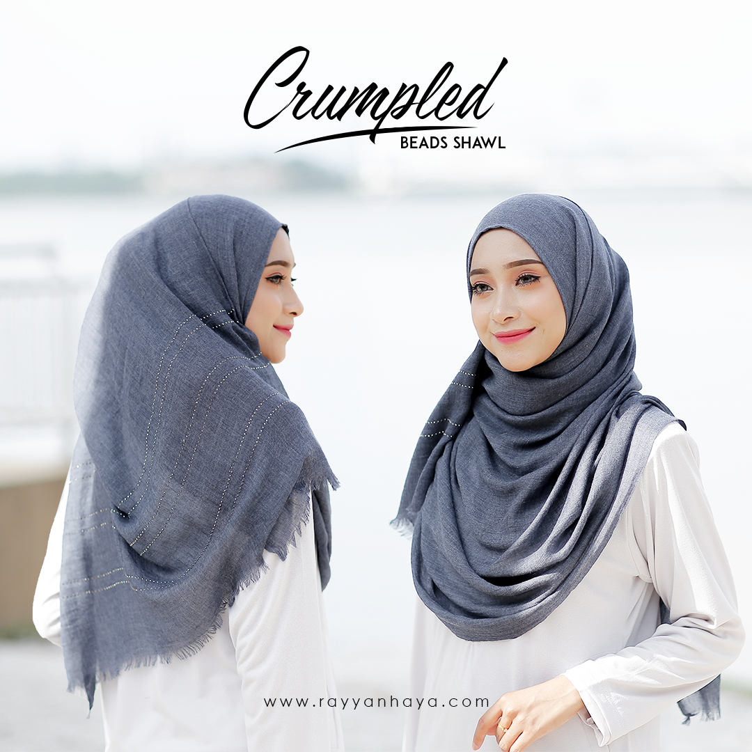 Crumpled Shawl Beads – Rayyan Haya'