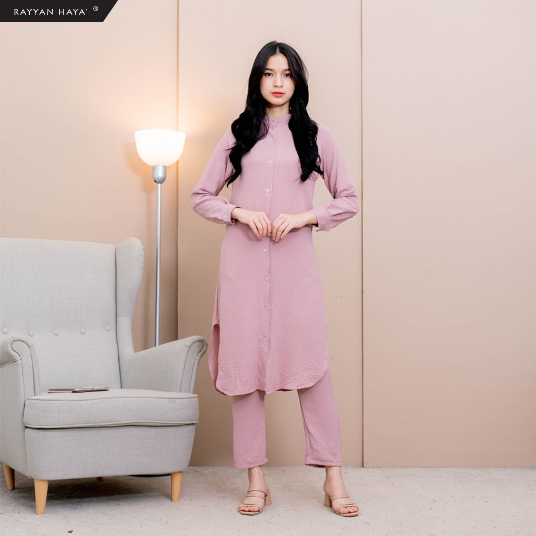 Stella Punjabi Button Set (Dusty Pink) – Rayyan Haya'